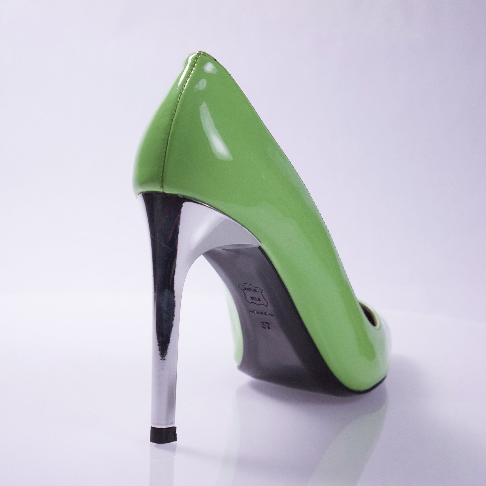 AD TRIDENT PATENT STILETTO PUMPS – ALEX DELFIN